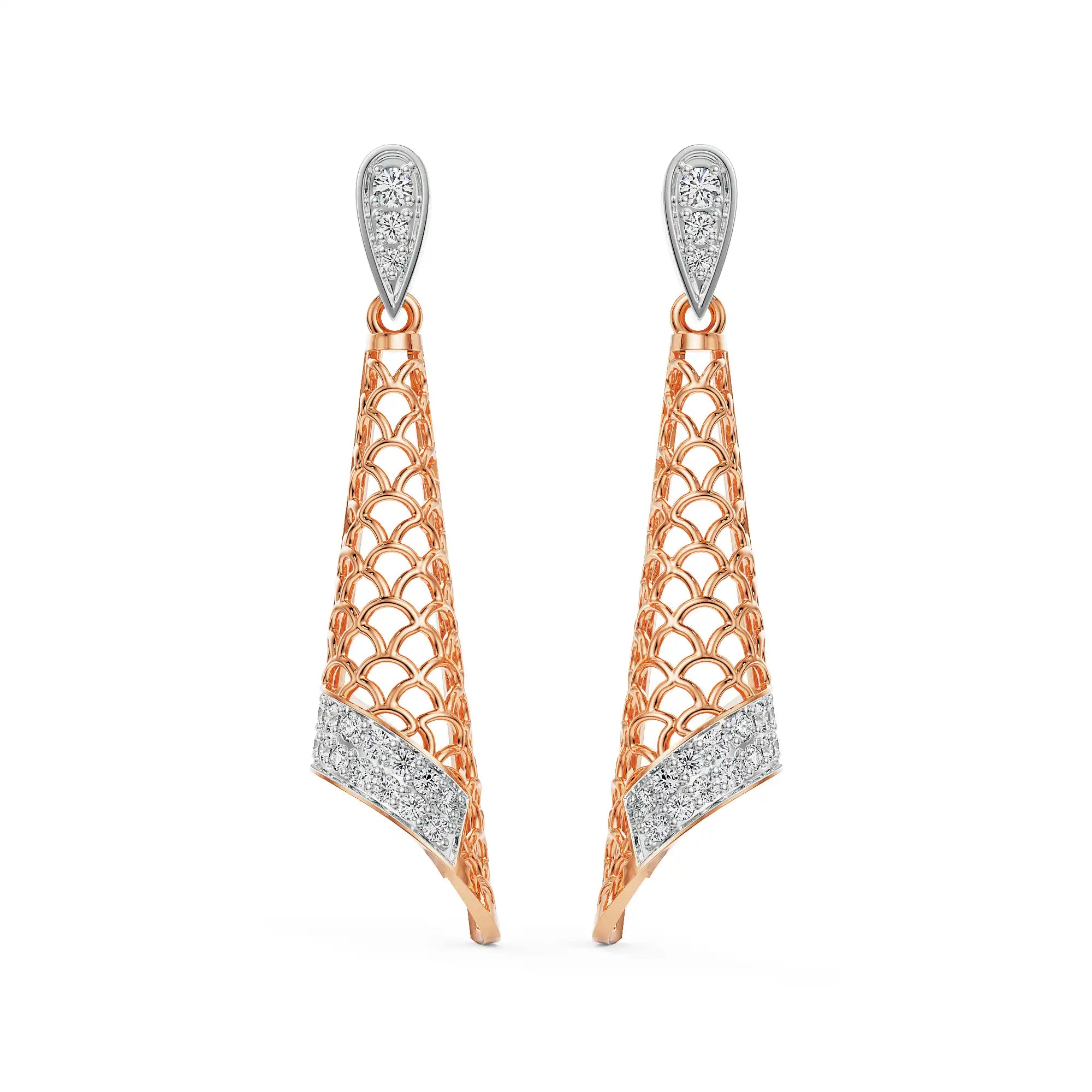 Elegance at work: 10 latest Diamond Earrings designs for the modern ...