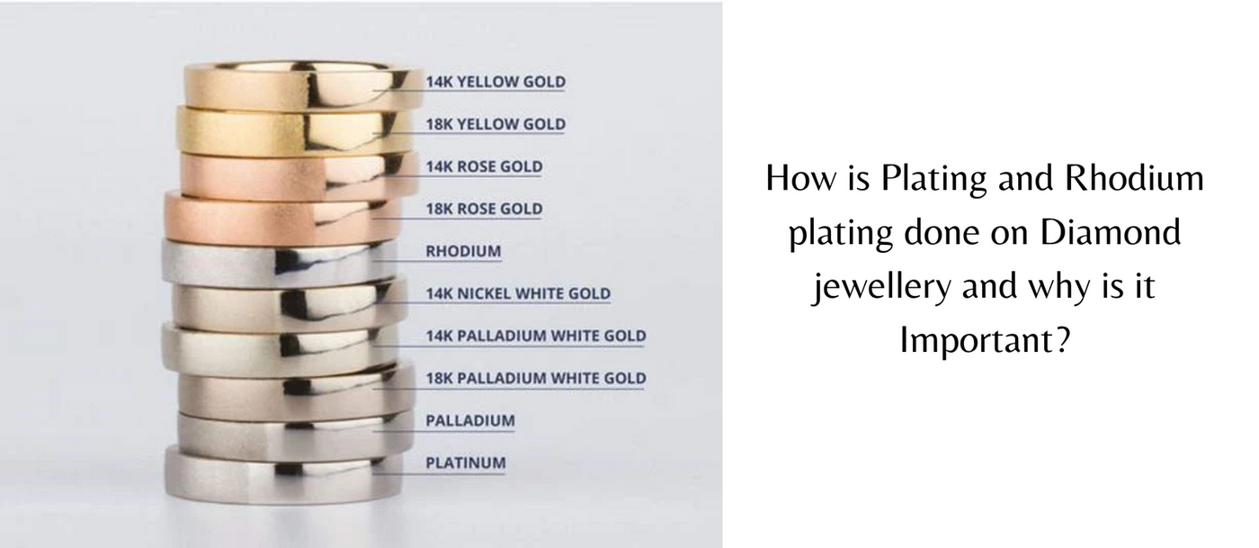 How is Plating and Rhodium plating done on Diamond jewellery and why is ...